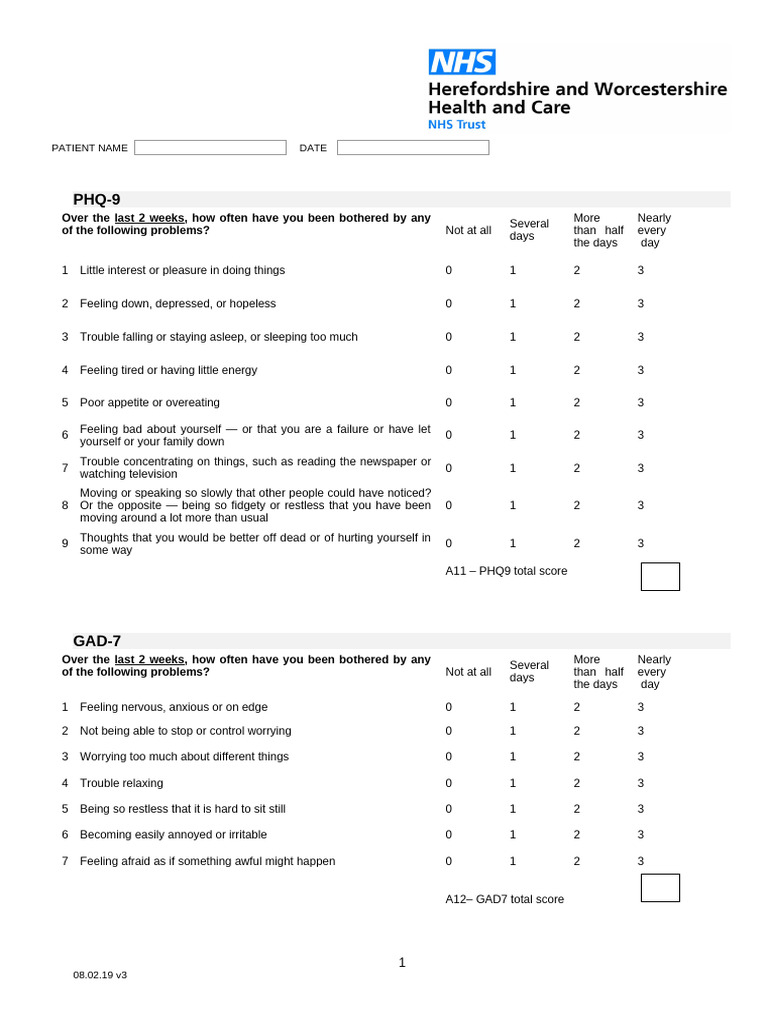 Mental Health Assessment Tools Overview | PDF | Human Diseases And ...