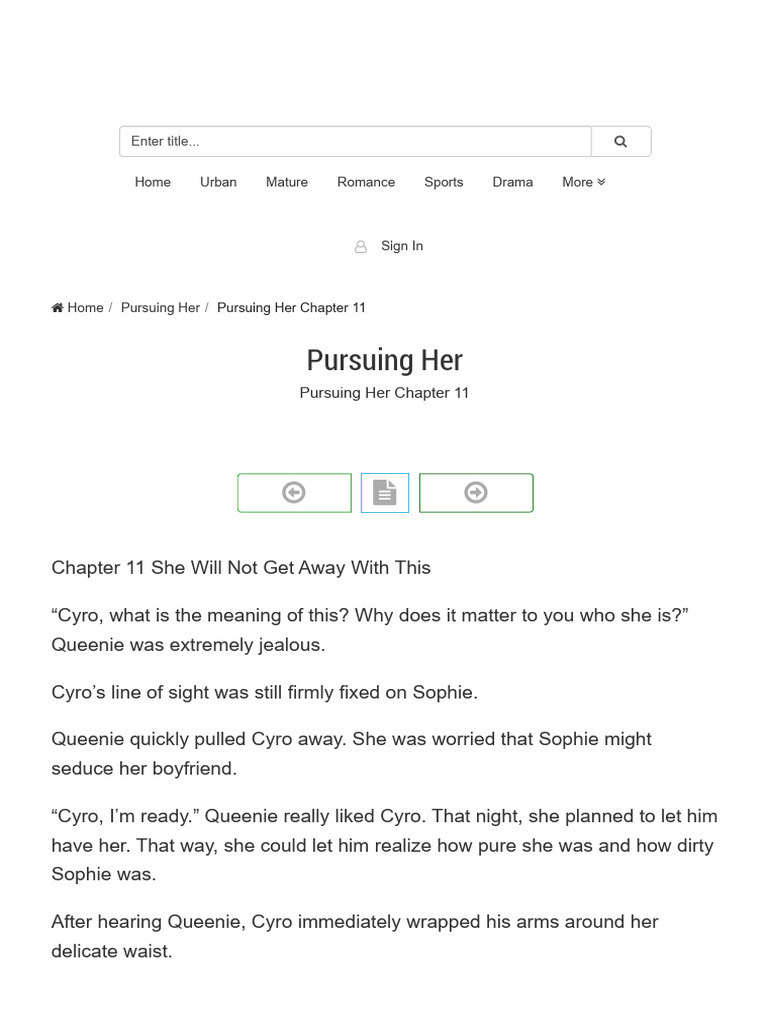 Read Pursuing Her Chapter 11 | PDF