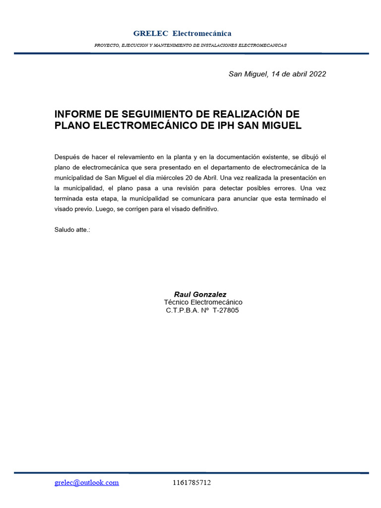 INFORME IPH | PDF