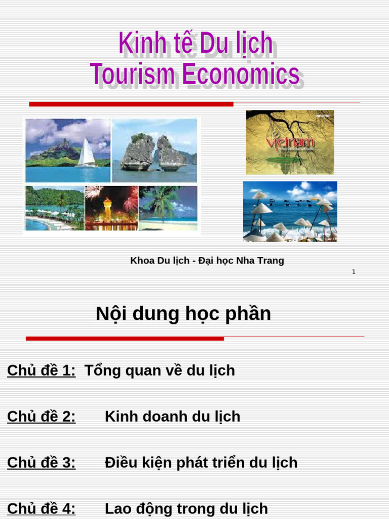 Lecture of Tourism Economics.C2 | PDF