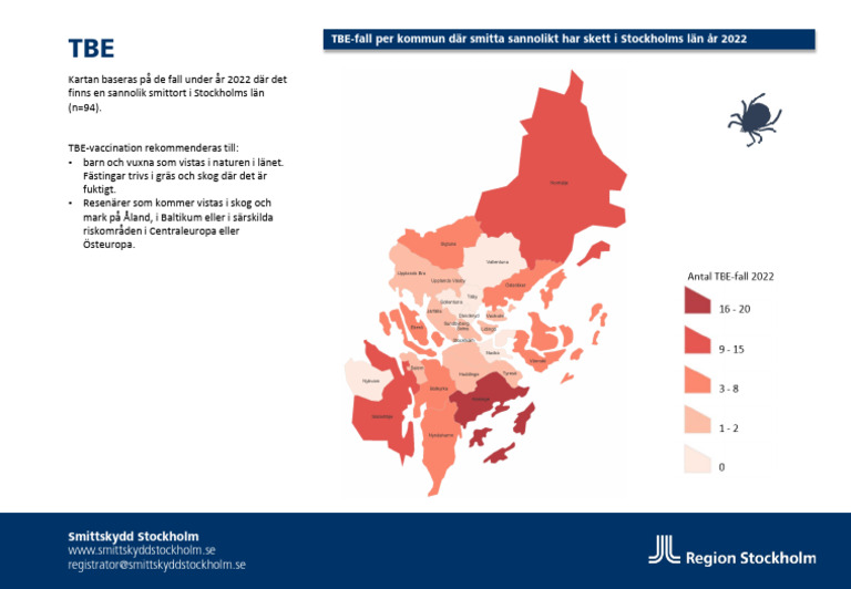 TBE-karta För Sverige | PDF