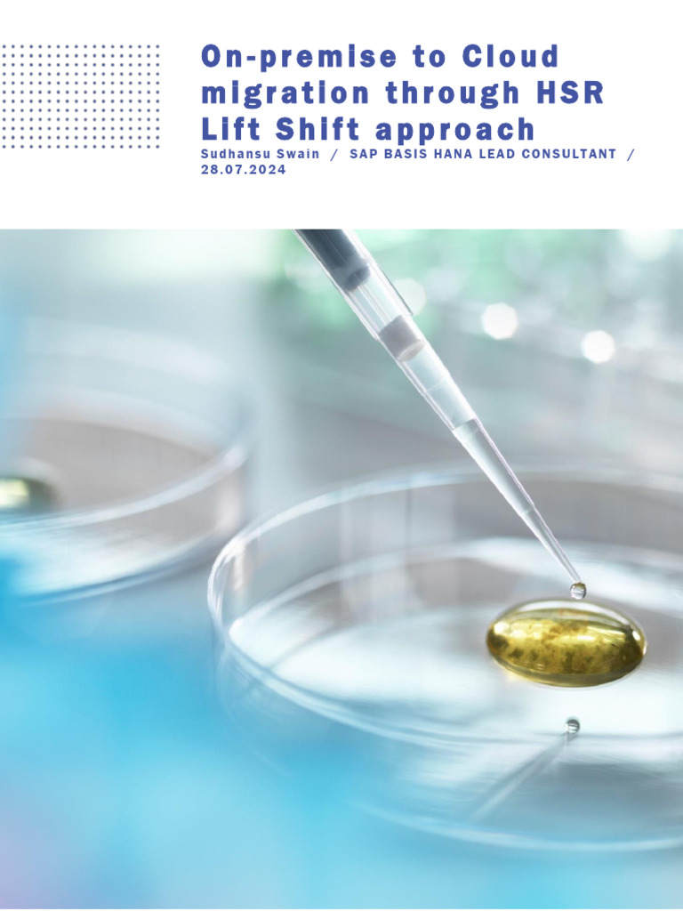 Sap Basis - Lift-Shift Migration in Sap | PDF | Computer Network ...