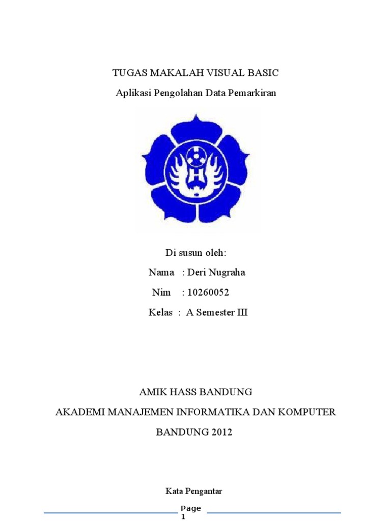 Tugas Makalah Visual Basic | PDF