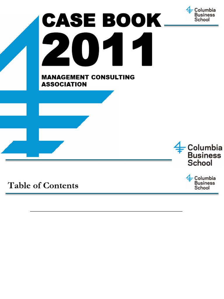 Consulting Case Study Guide | PDF | Retail | Sales
