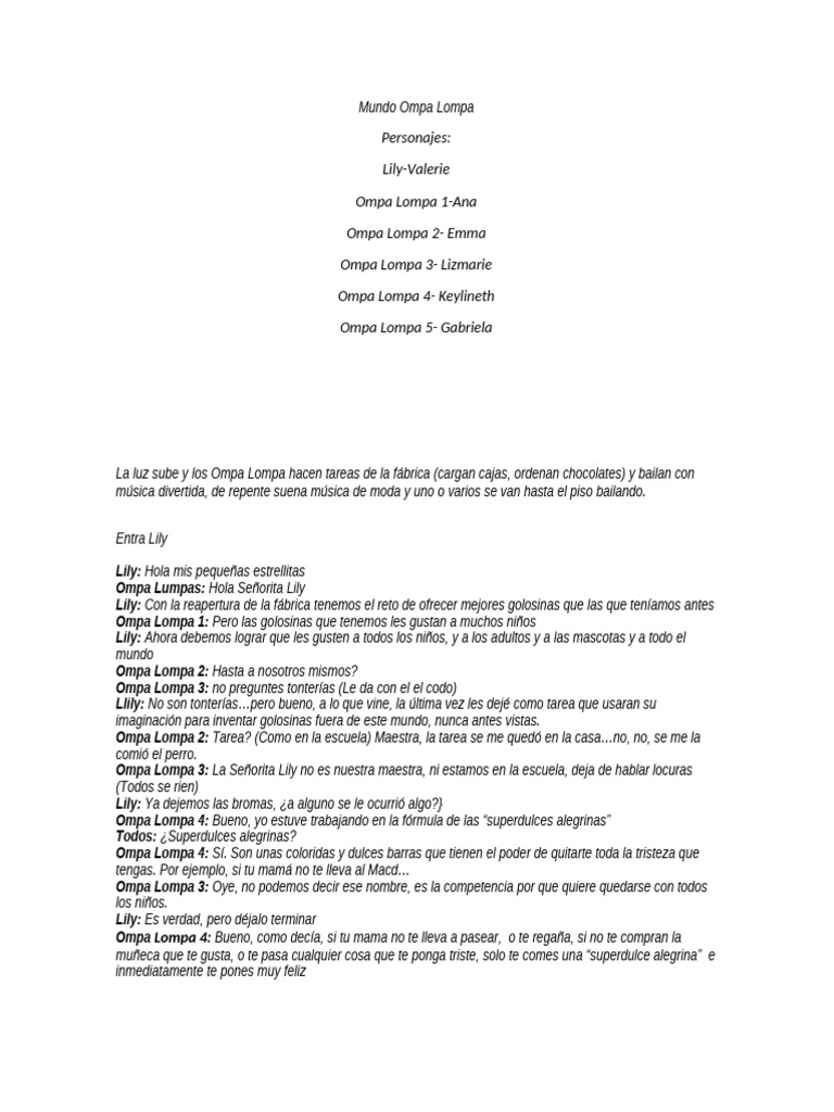 Mundo Ompa Lompa | PDF