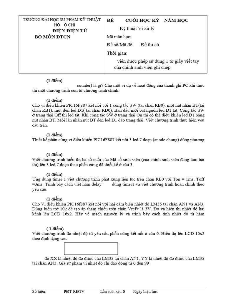 De Thi VXL Dai Tra Nam 2023 | PDF