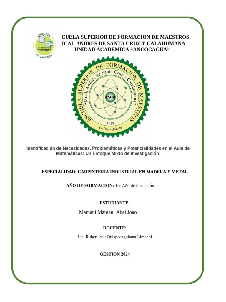 Tarea de Diciembre | PDF | Enseñando | Salón de clases