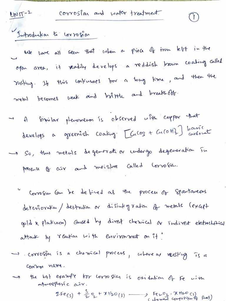 Corrosion EC notes | PDF