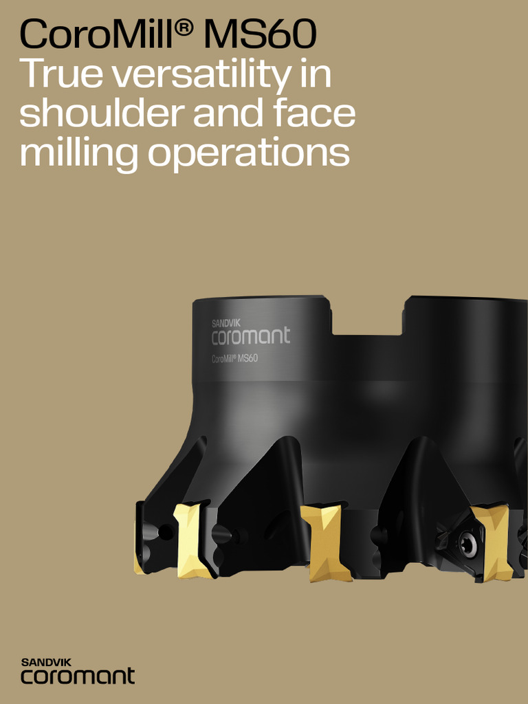 C-1040-334 CoroMill MS60 Folder-Pdf - (En-Gb) | PDF