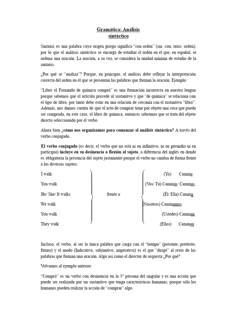Gramatica_Analisis_sintactico__M2_DOSSIER_pdf+(1)+(1) | PDF | Asunto (gramática) | Verbo