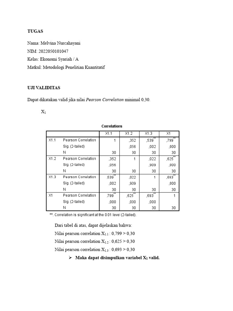 validitas dan readibilitas - TUGAS 3 Melvina | PDF