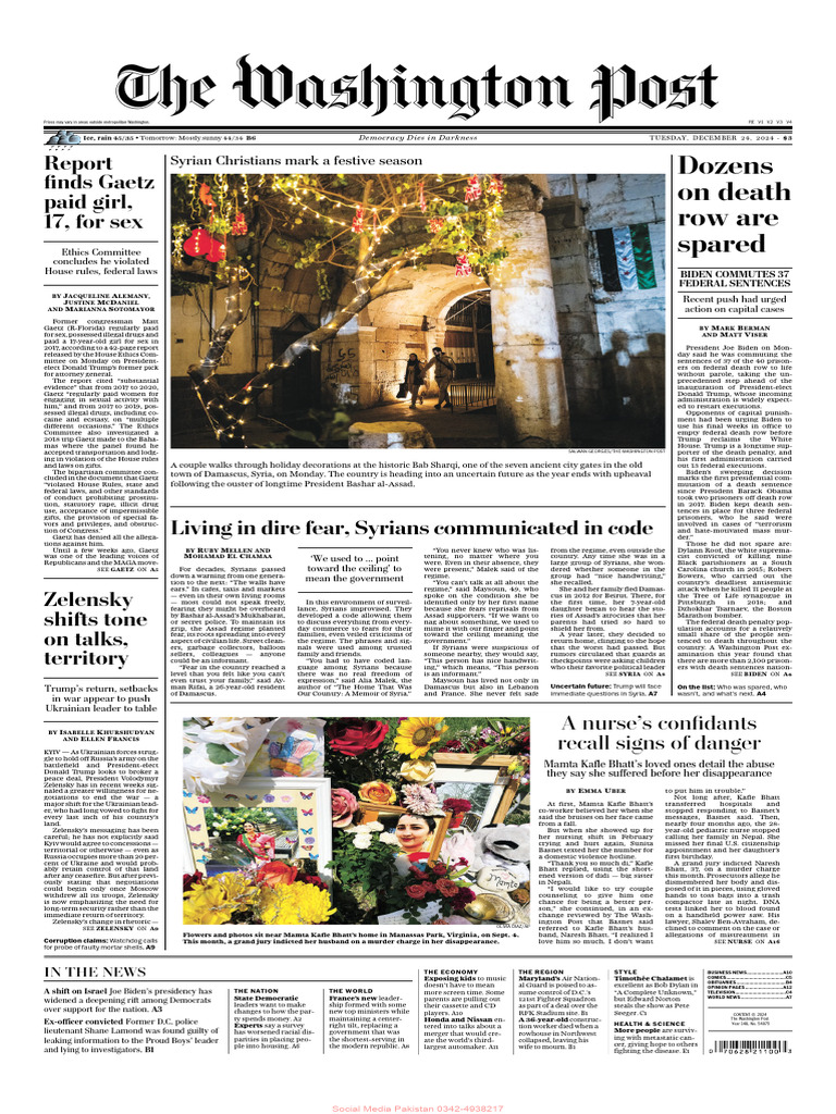 The Washington Post | PDF | Bashar Al Assad | Democratic National Committee