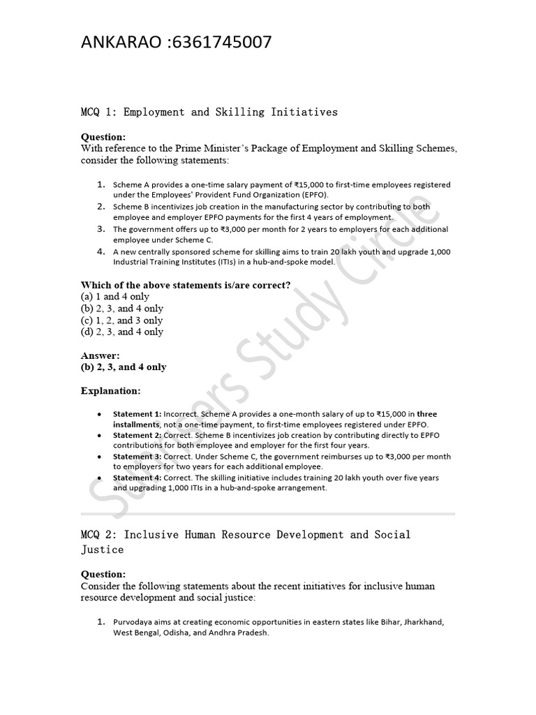 INDIAN BUDGET Mcqs Solutions | PDF | Budget | Government Budget