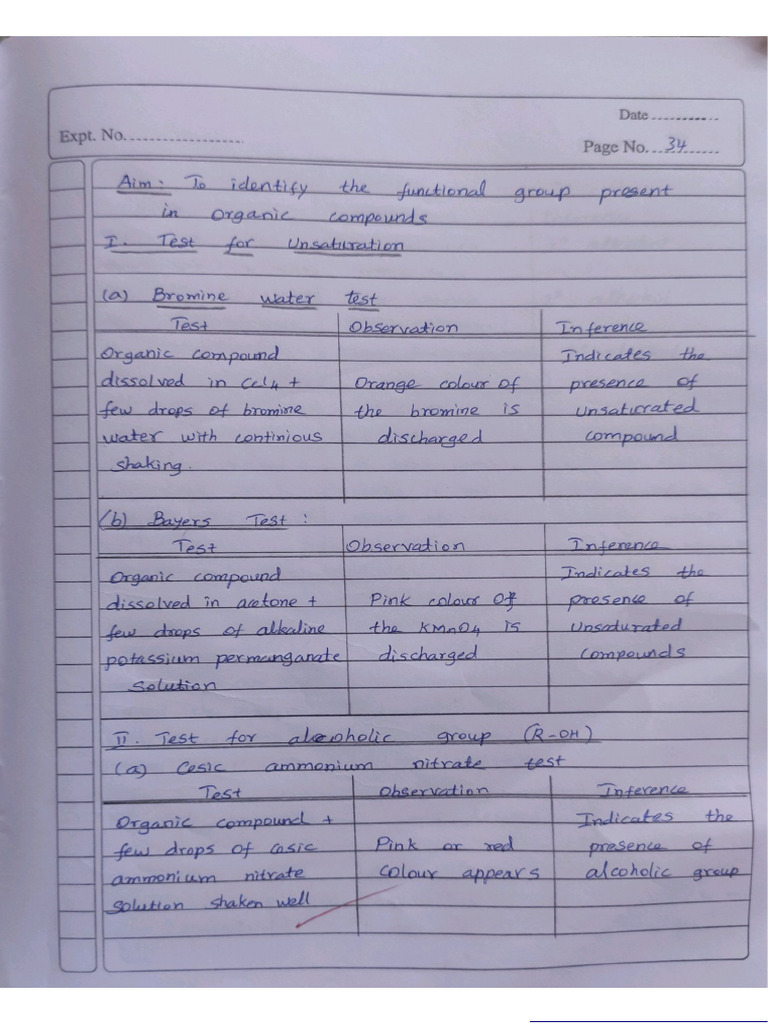 Chem Remaining Experiments | PDF