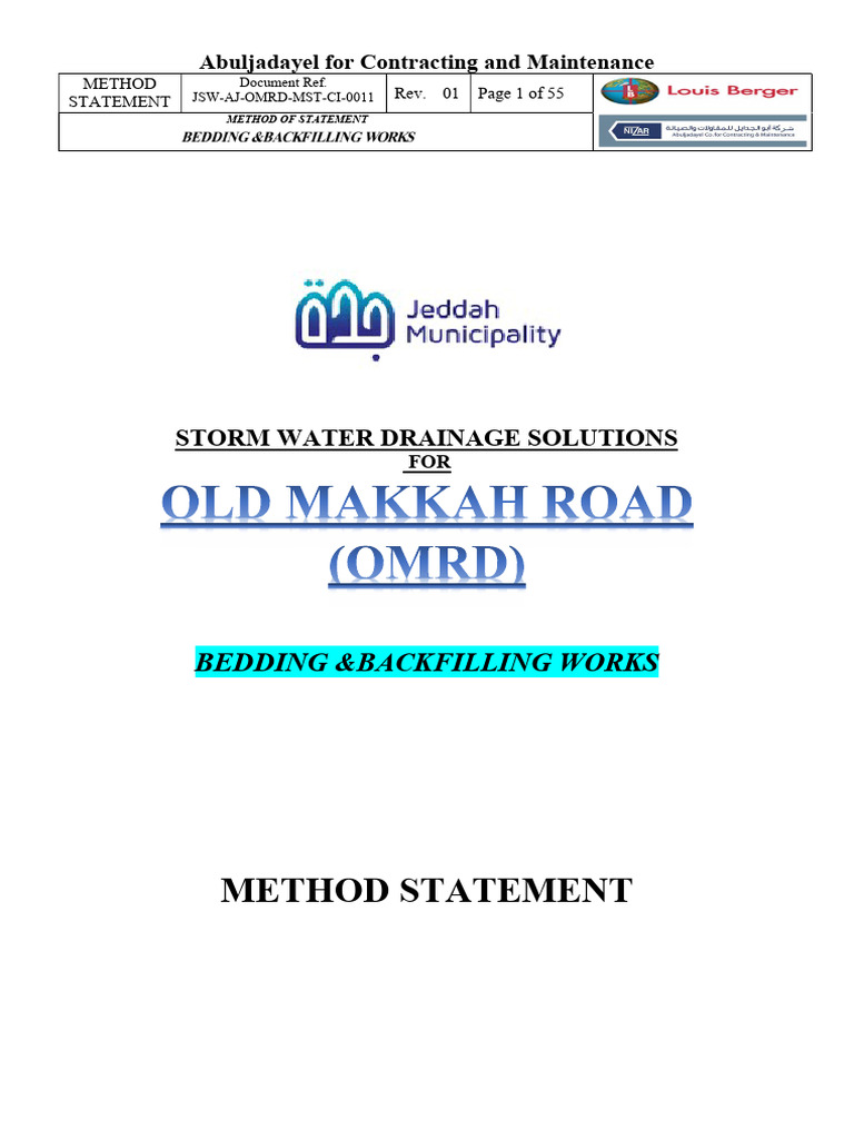 Bedding and Backfilling MST | PDF | Clay | Soil