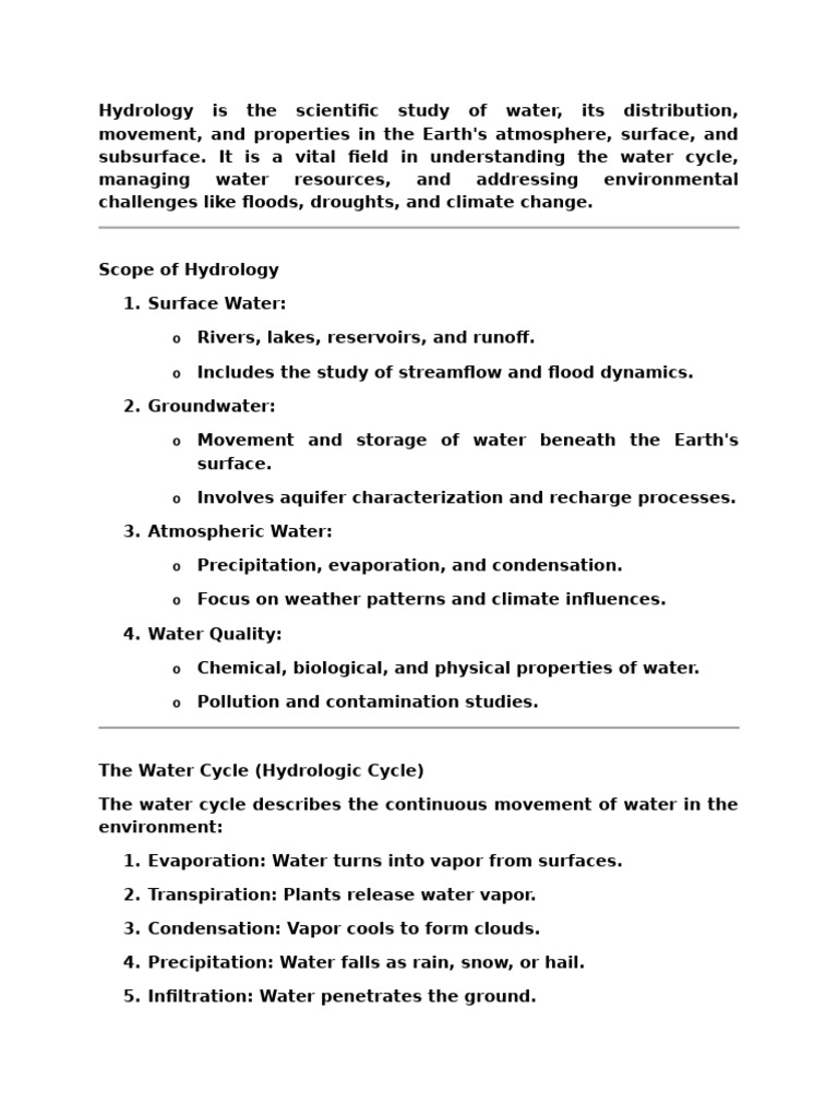 Hydrology | PDF | Hydrology | Water