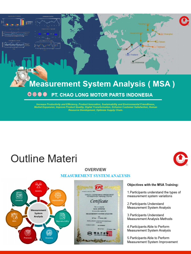 Materi Training MSA 1-10 | PDF | Measurement | Accuracy And Precision