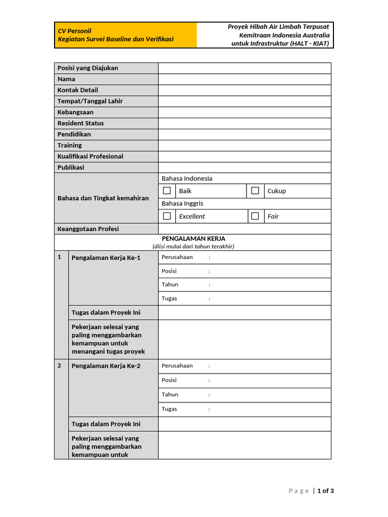 CV Format AAR-nama-keahlian | PDF