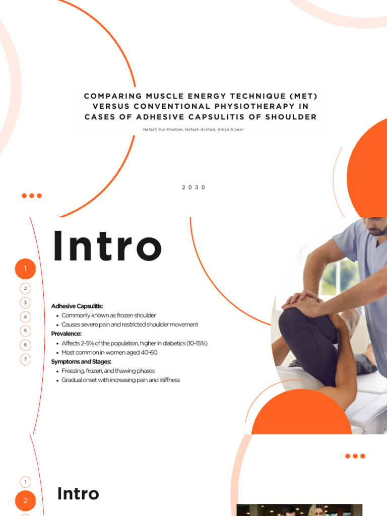 Comparing Muscle Energy Technique MET Versus Conventional Physiotherapy ...