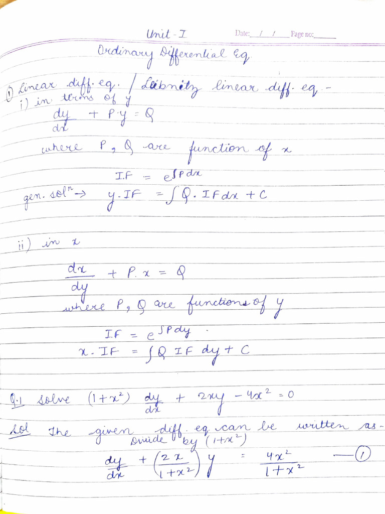diff equation m3 | PDF