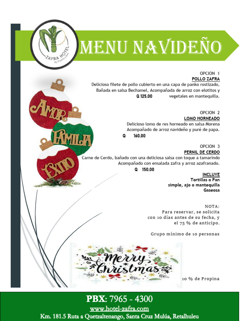 Menu Convivio 2025 | PDF