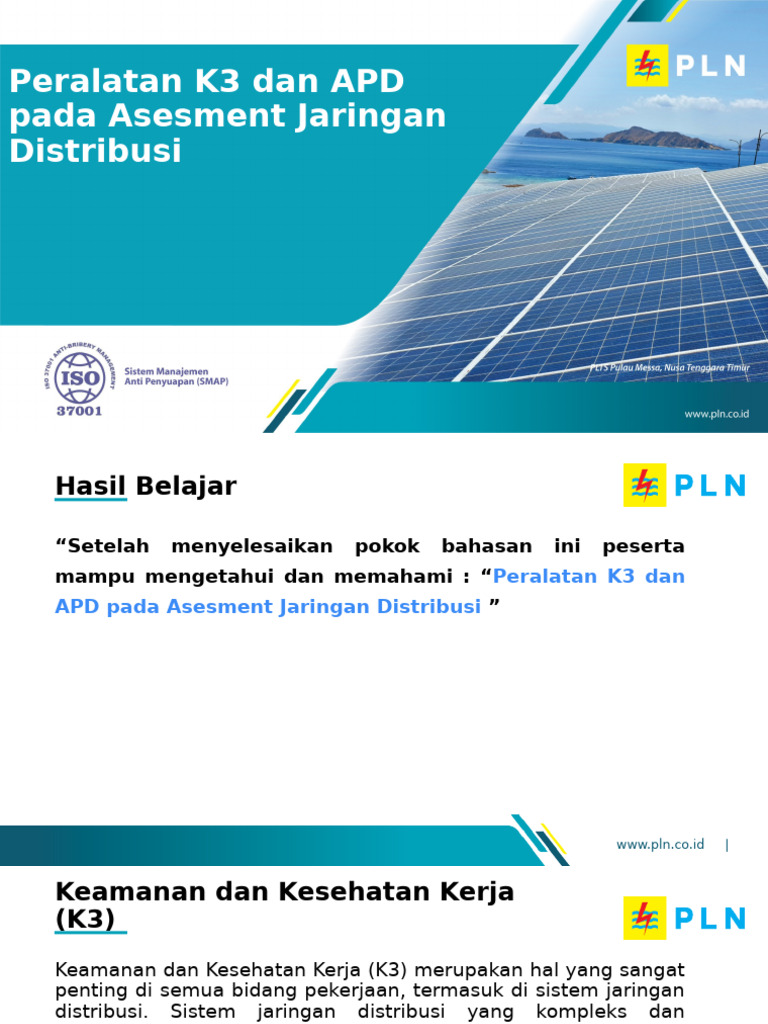 K3 dan APD dalam Jaringan Distribusi | PDF