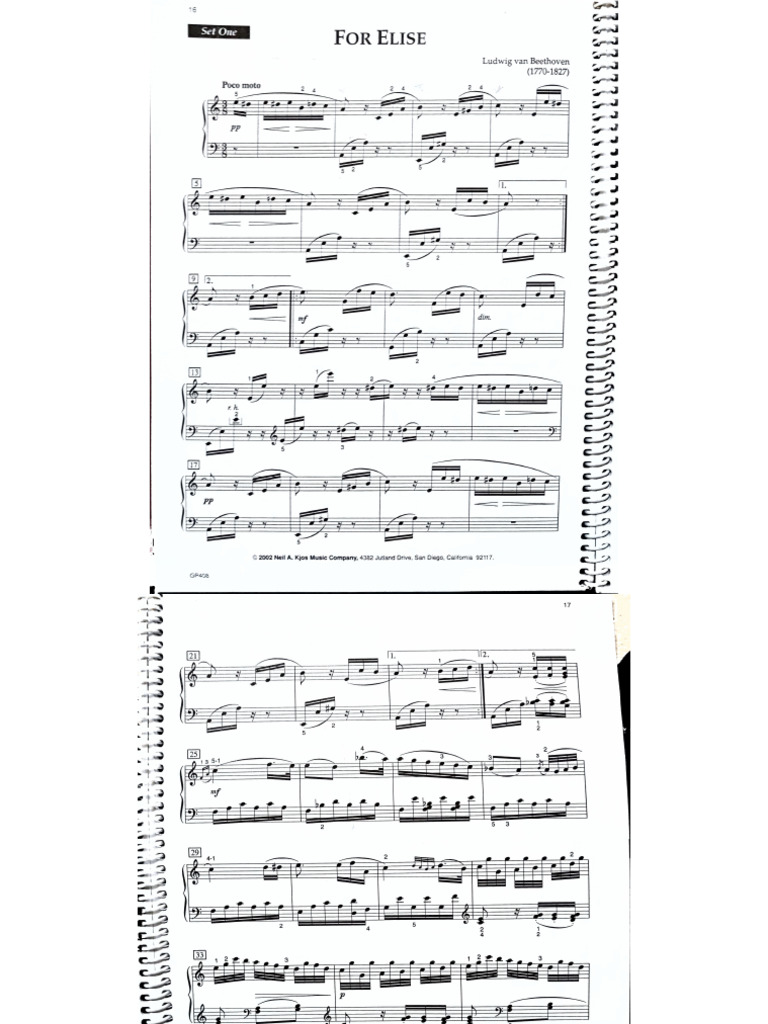 Para Elisa Piano | PDF