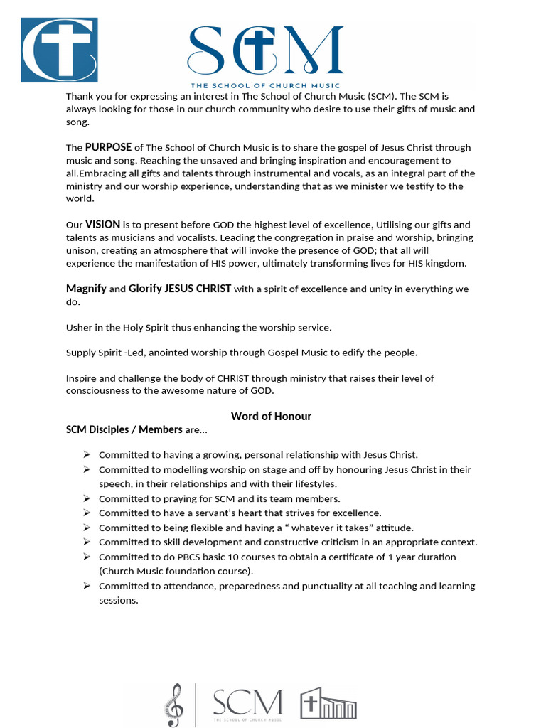 Vision Statement SCM | PDF