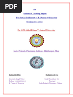 B.Pharm Project Topics Overview | PDF | Medicinal Chemistry | Health Care