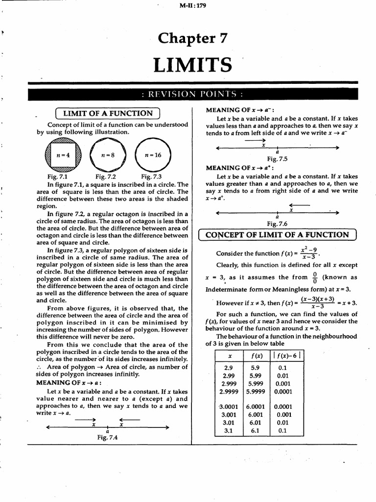 7. LIMITS | PDF | Area | Circle