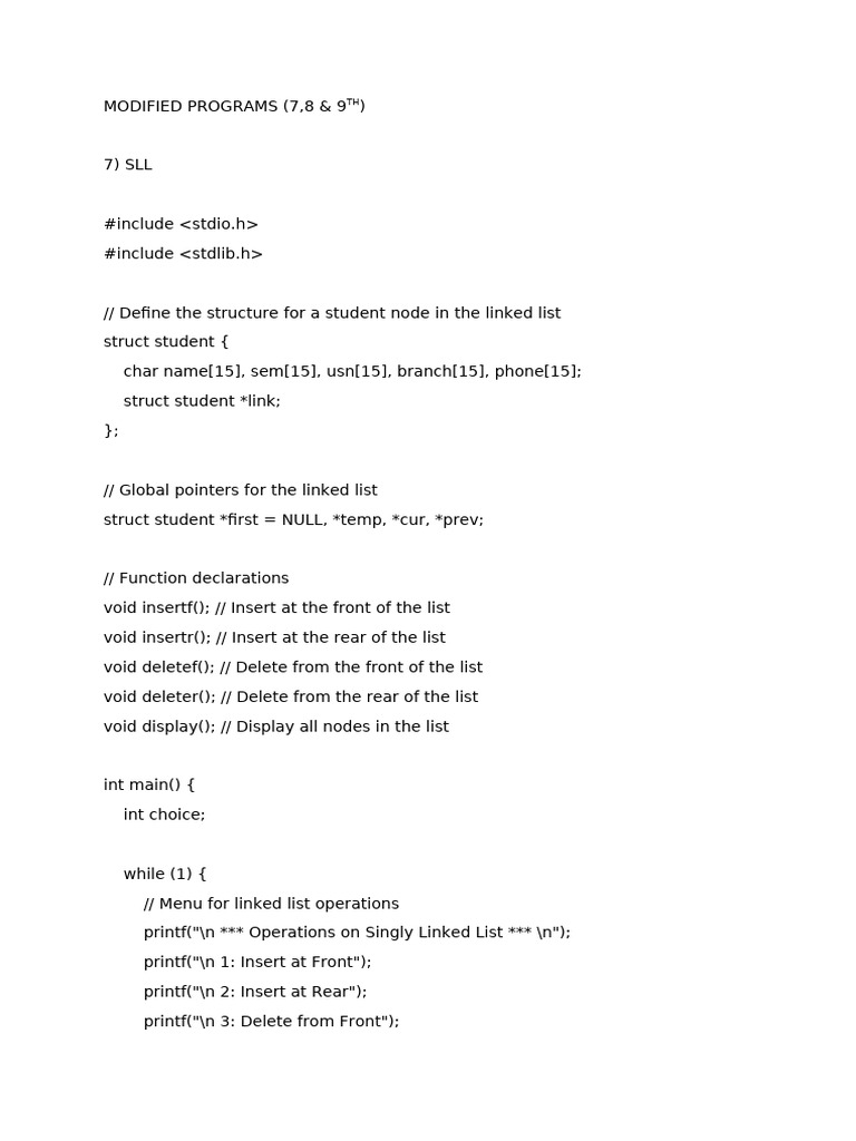 MODIFIED PROGRAMS | PDF | Pointer (Computer Programming) | Software ... MODIFIED PROGRAMS | PDF | Pointer (Computer Programming) | Software ...