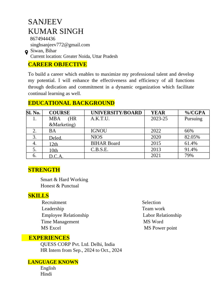 sanjeev kumar singh | PDF