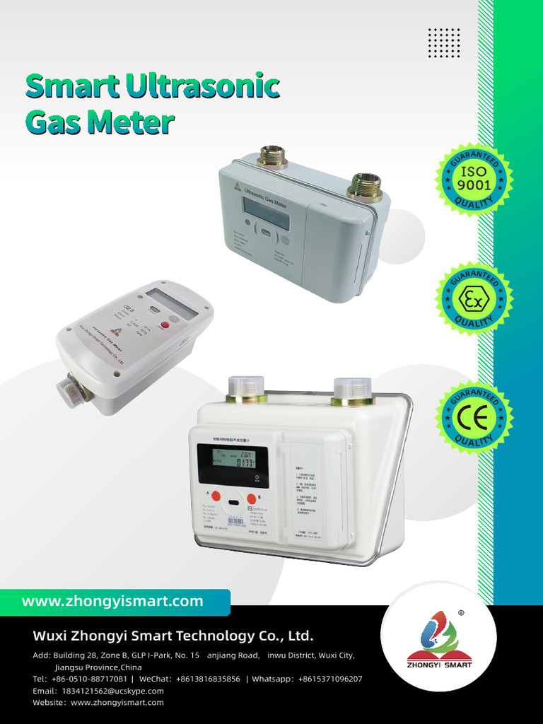 Smart Ultrasonic Gas Meter Solutions | PDF | Electrical Engineering ...
