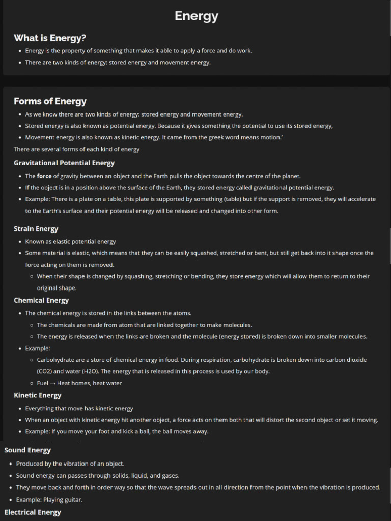 Energy (Physics) | PDF