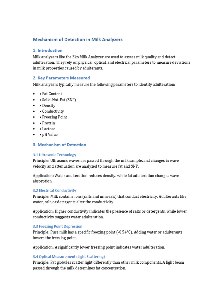 Analysis of Milk | PDF | Milk | Ph