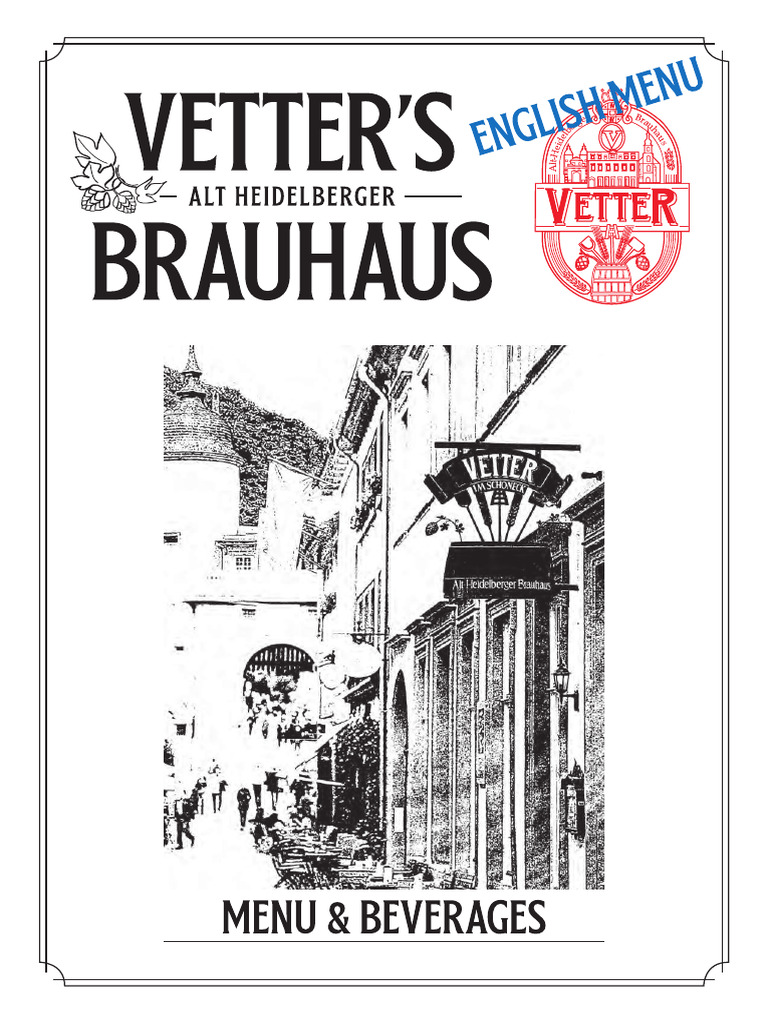 En Menu Vetters Brauhaus | PDF