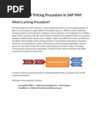 Pricing Procedure | PDF | Pricing | Prices