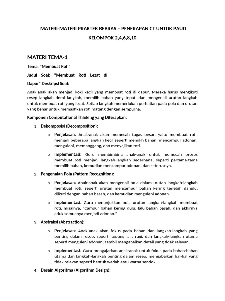 MATERI PRAKTEK BEBRAS CT KEDIRI-genap | PDF