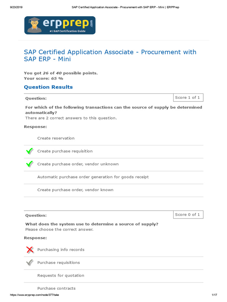 SAP ERP Questions1 | PDF | Inventory | Specification (Technical Standard)