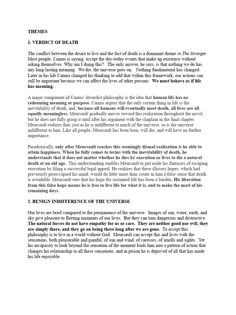 Stranger Themes Symbols Motifs and Final Thoughts | PDF