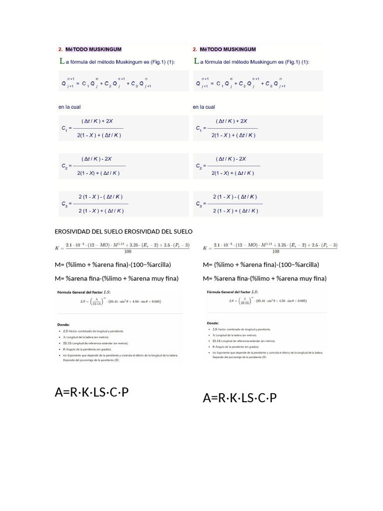 formulas hidrologia | PDF