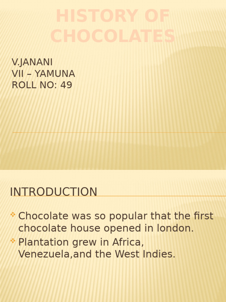 chocolate | PDF