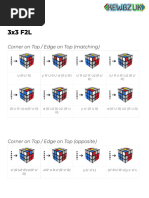 ZBLL Algorithms (Zborowski-Bruchem Last Layer) : Easy ZBLL-S & AS | PDF ...
