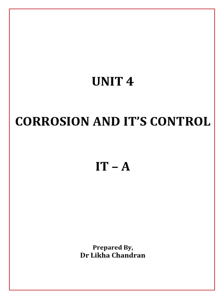 Corrosion Mechanisms and Control | PDF | Corrosion | Anode