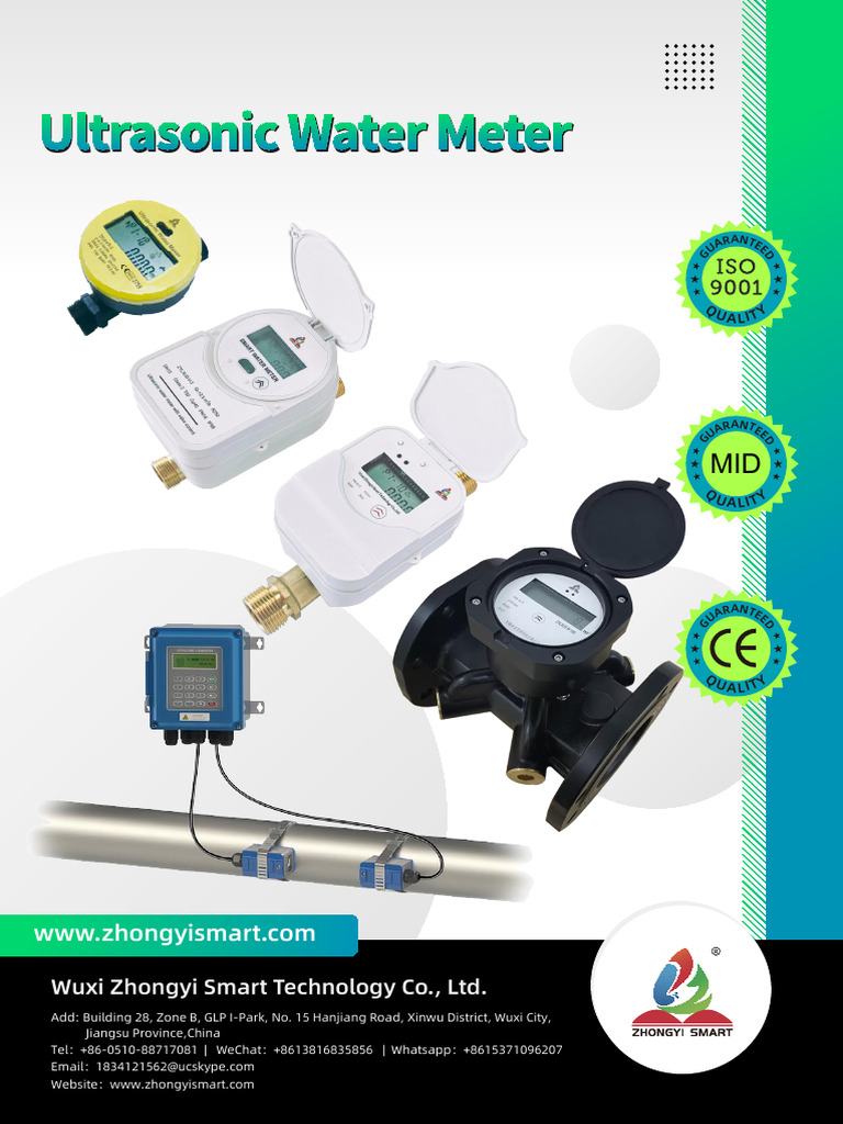 6.ultrasonic Water Meter | PDF | Flow Measurement