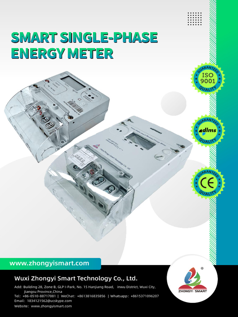 Smart Single-Phase Energy Meter Guide | PDF | Electronic Engineering ...