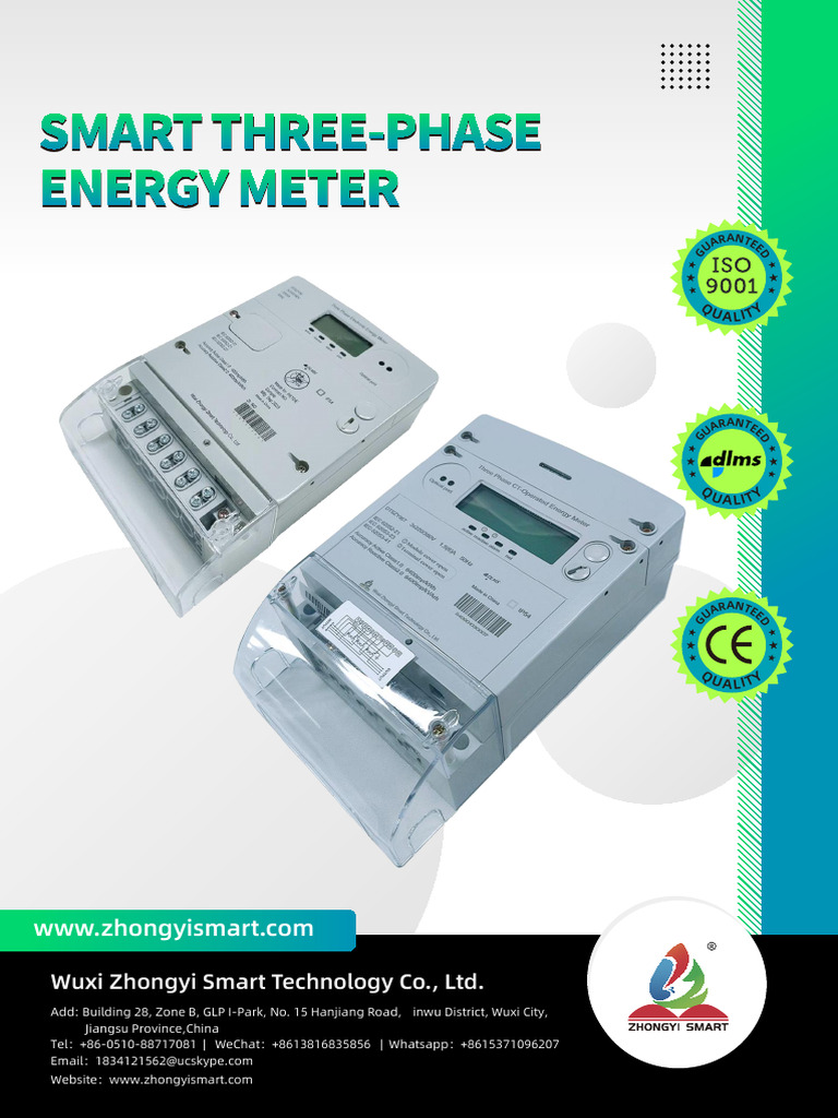 10.Smart Three-phase Energy Meter | PDF | Electric Power | Computer Engineering
