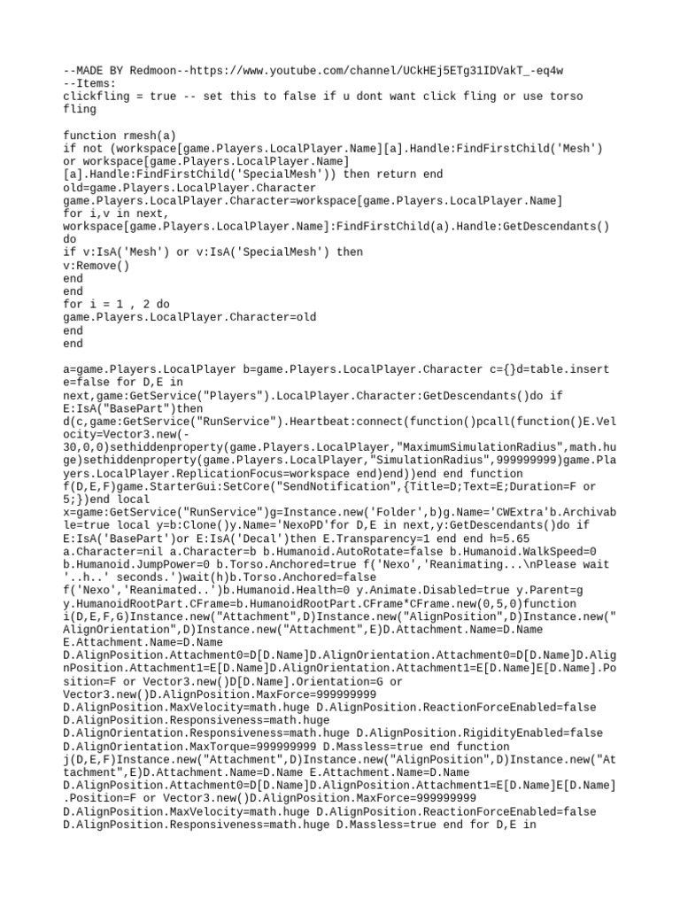 Roblox Character Reanimation Script | PDF | Trigonometric Functions ...