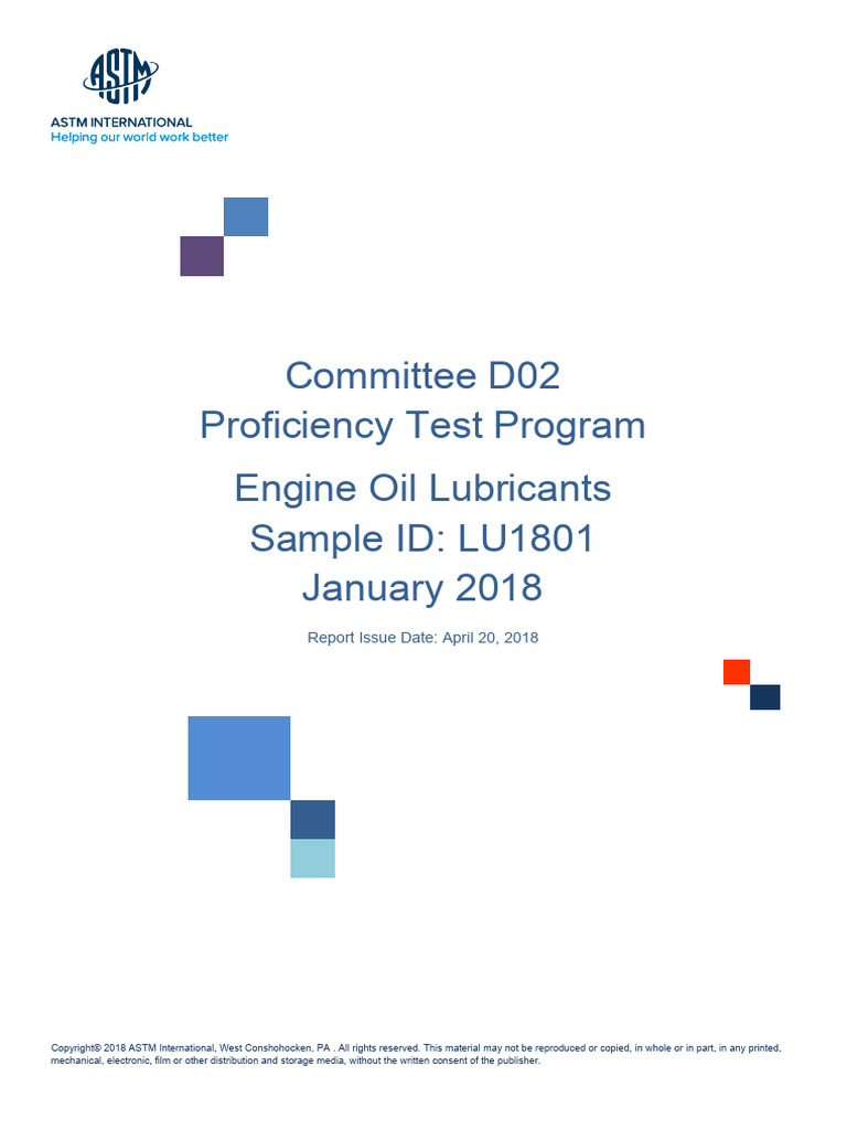 ASTM LU-1801 | PDF | Standard Deviation | Quartile
