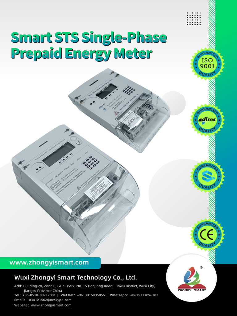 12.smart STS Prepaid Energy Meter | PDF | Telecommunications | Electric Power